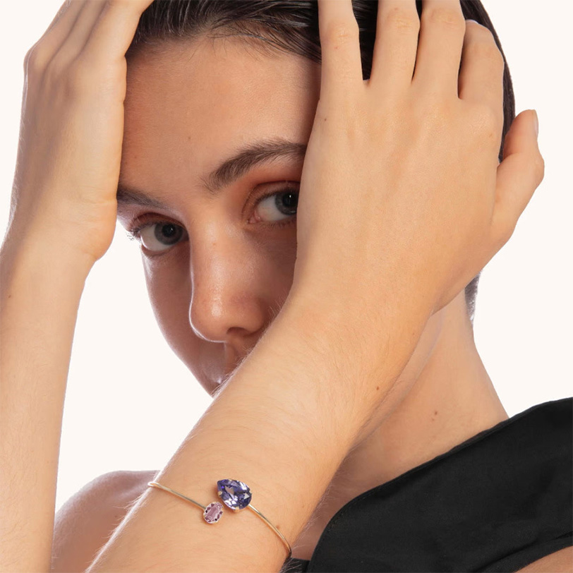 Βραχιόλι από ασήμι 925 με πέτρες Swarovski | tsaldaris.gr